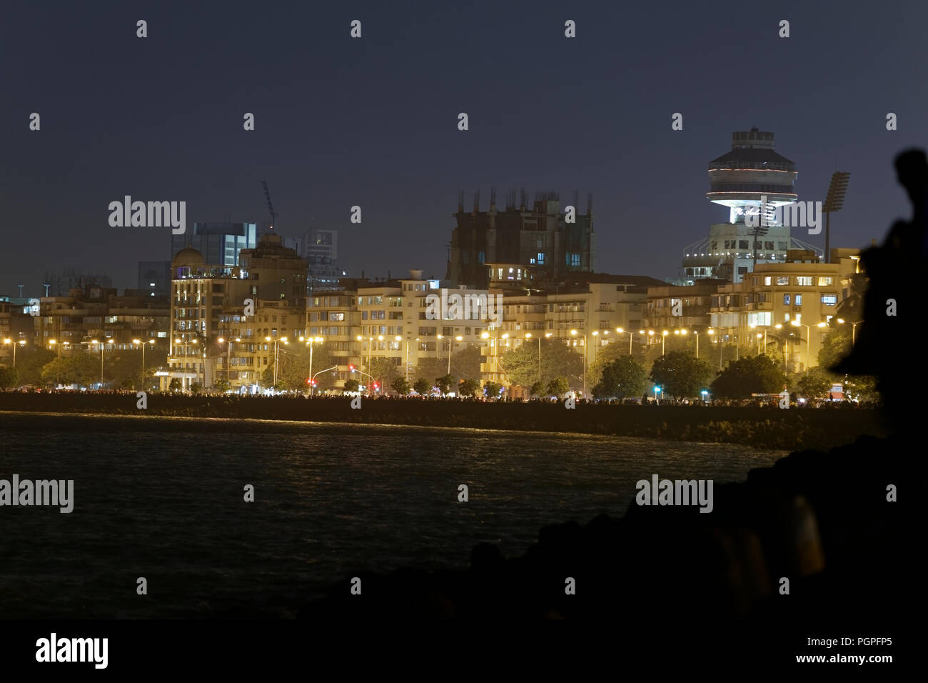 Tall buildings on Marine drive in Mumbai, India Stock Photo - Alamy