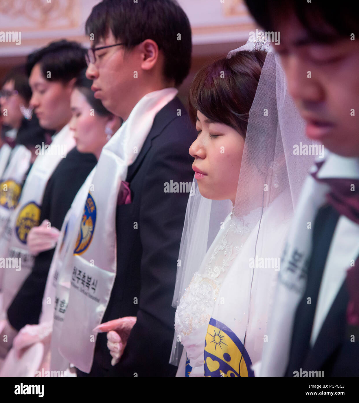 Seoul, South Korea. 27th Aug 2018. Mass wedding ceremony of the ...