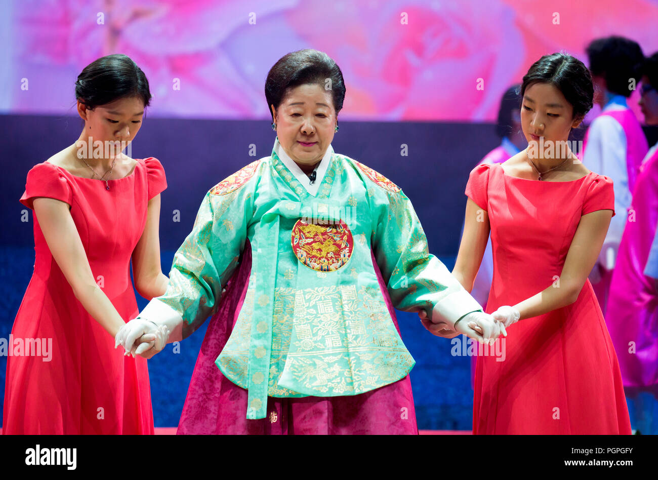 Seoul, South Korea. 27th Aug 2018. Hak Ja Han Moon, Aug 27, 2018 : Hak ...