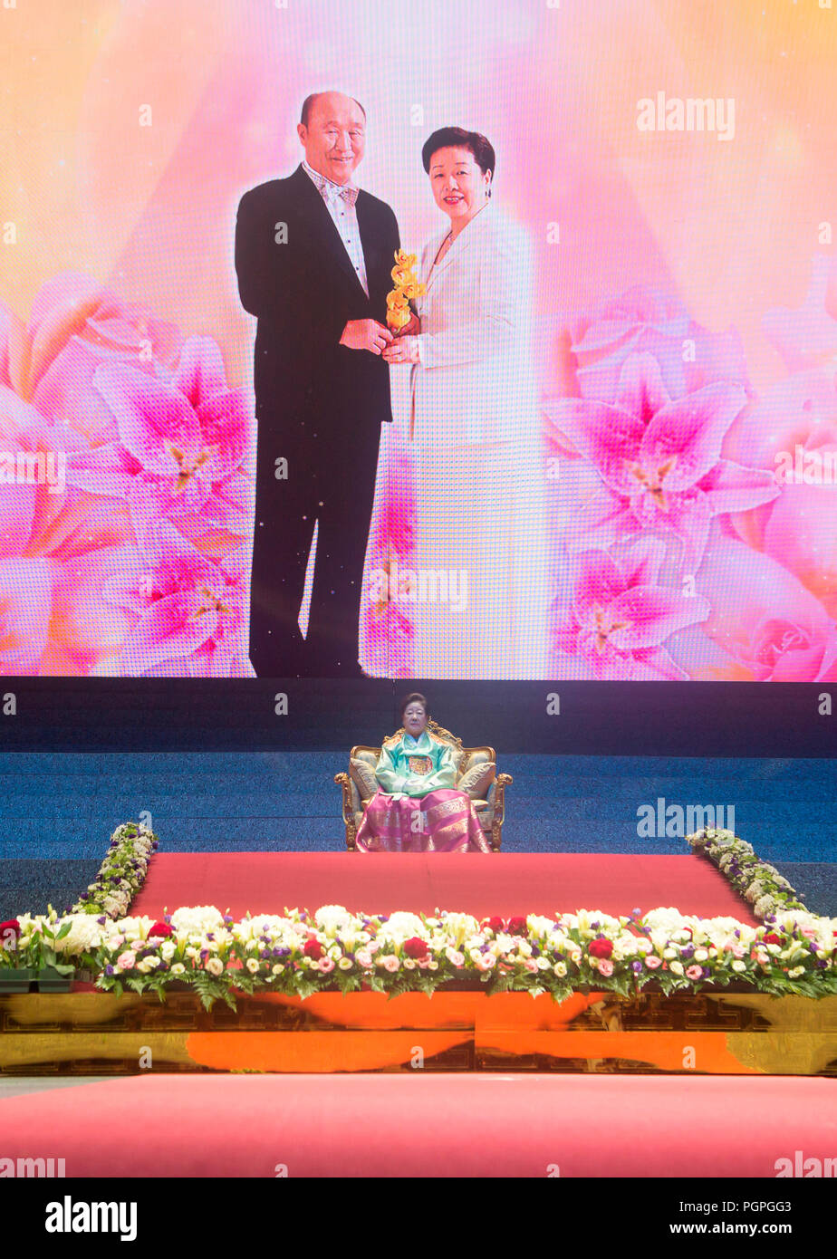 Seoul, South Korea. 27th Aug 2018. Hak Ja Han Moon, Aug 27, 2018 : Hak ...