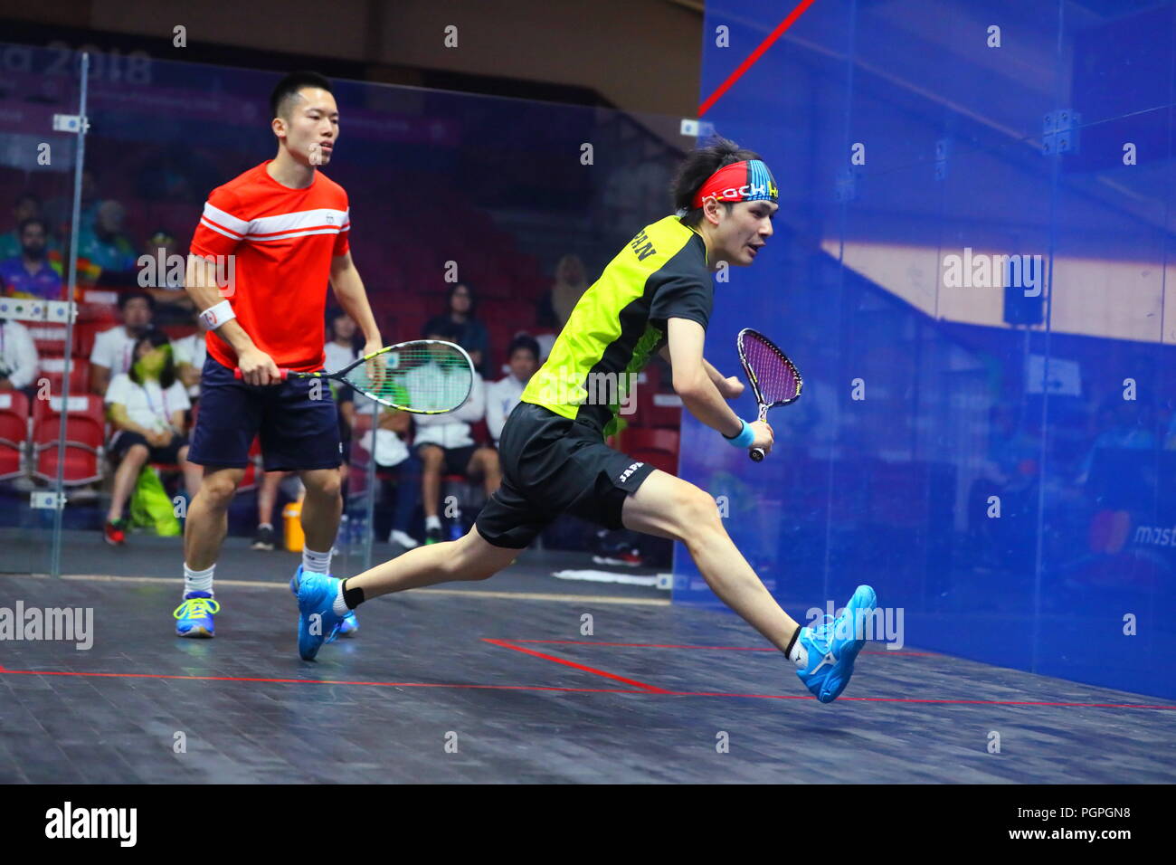 Jakarta, Indonesia. 27th Aug, 2018. Ryunosuke Tsukue (JPN) Squash : Men ...