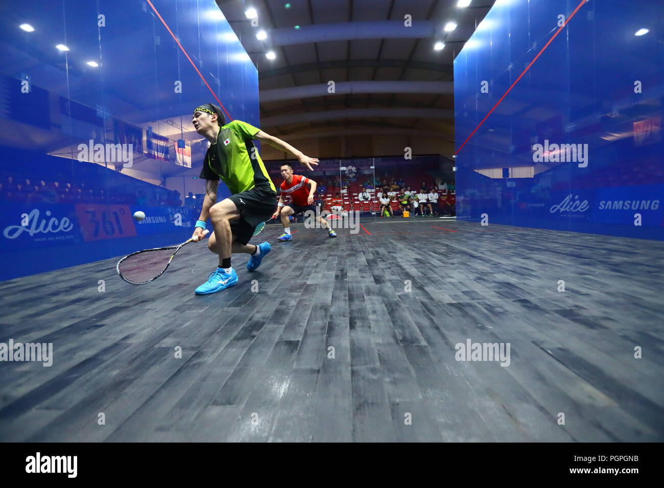 Jakarta, Indonesia. 27th Aug, 2018. Ryunosuke Tsukue (JPN) Squash : Men ...