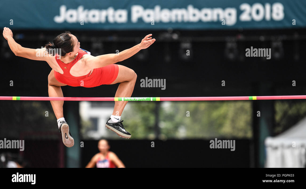 Asian games womens high jump hi-res stock photography and images - Alamy