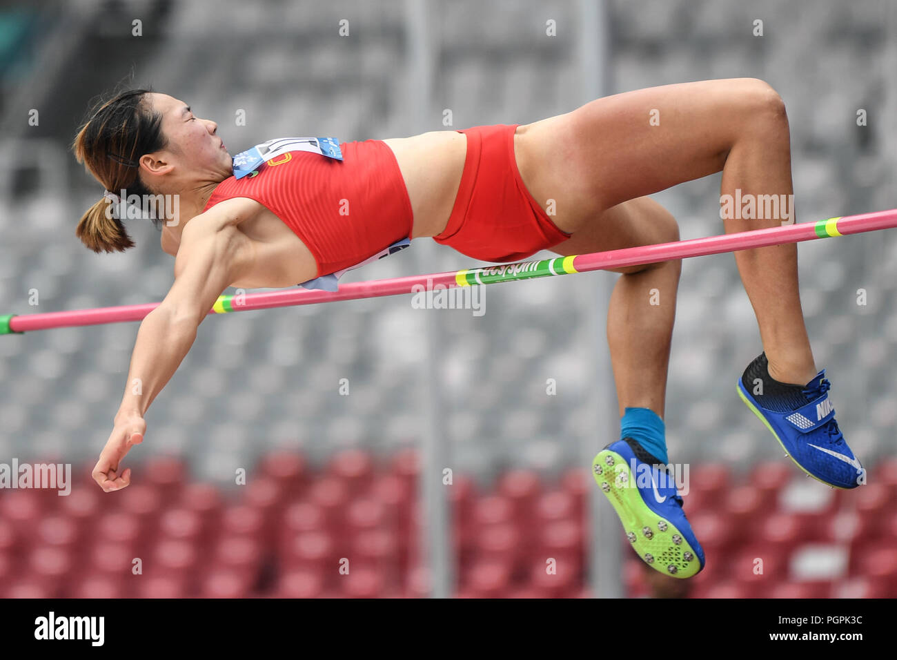 Asian games womens high jump hi-res stock photography and images - Alamy