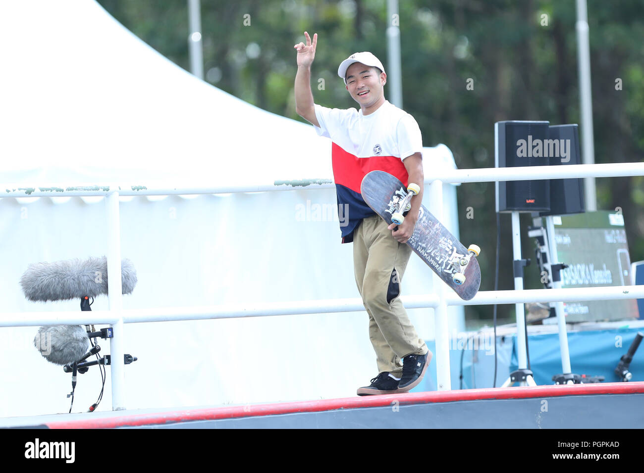 Palembang, Indonesia. 28th Aug, 2018. Kensuke Sasaoka (JPN ...