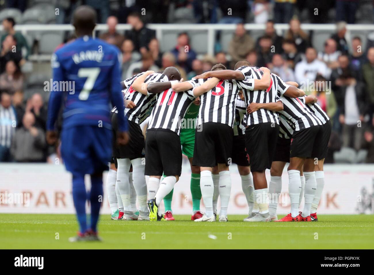 Newcastle united team huddle hi-res stock photography and images - Alamy