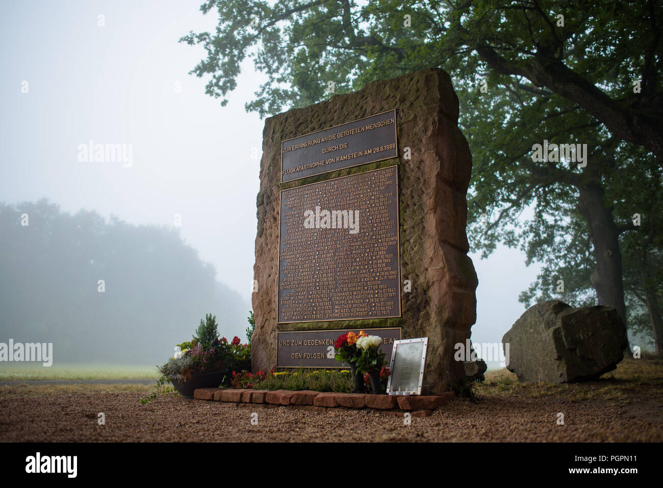 dpatop - 28 August 2018, Germany, Ramstein-Miesenbach: The memorial ...