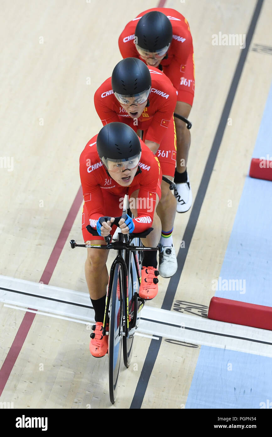 Jakarta, Indonesia. 28th Aug, 2018. Players of China compete during the ...