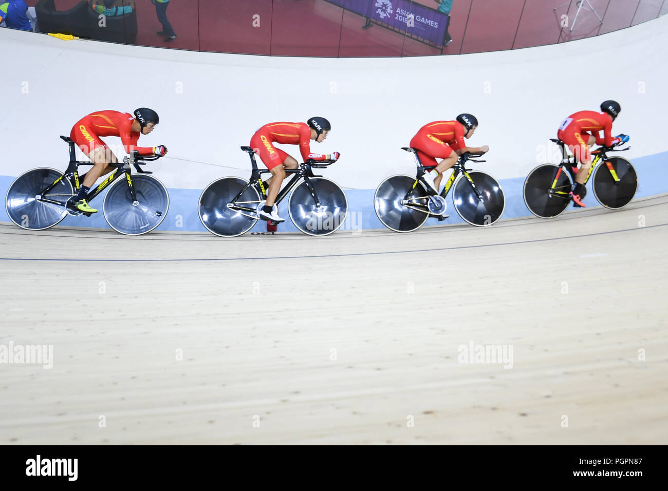 Jakarta, Indonesia. 28th Aug, 2018. Players of China compete during the ...