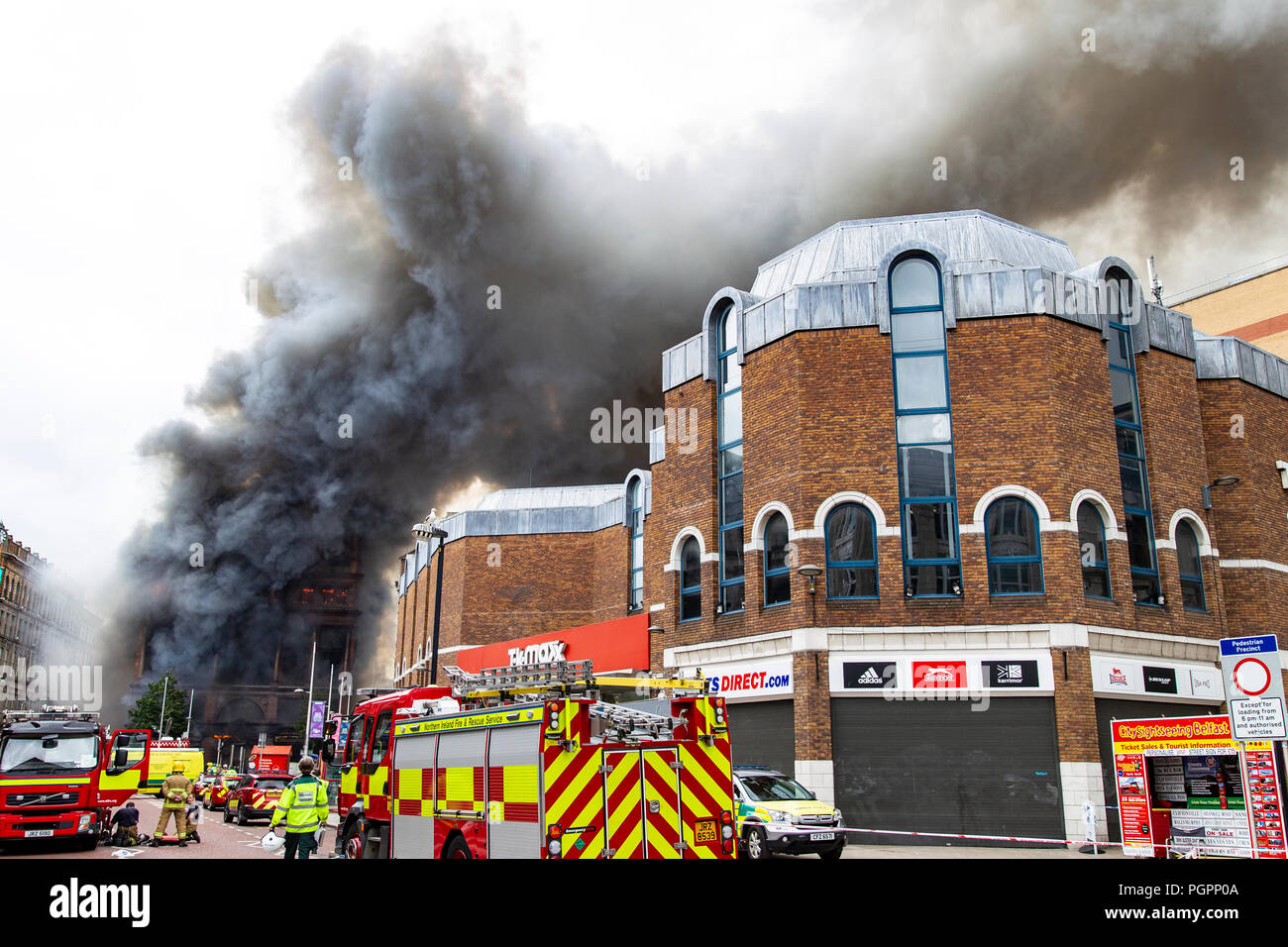 Black fire belfast hi-res stock photography and images - Alamy