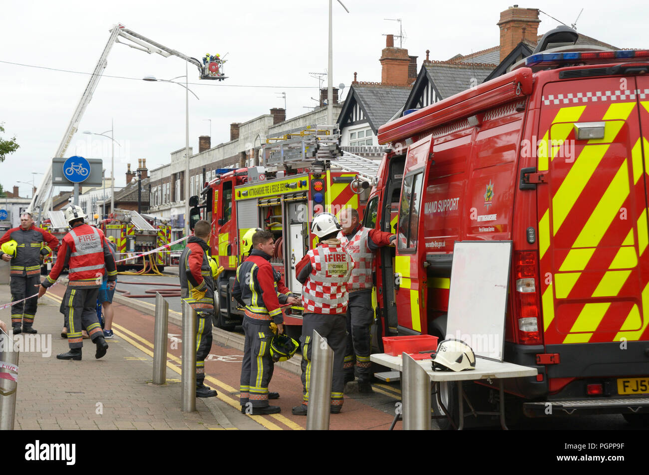 House Fire, Beeston, Nottingham, England Stock Photo - Alamy