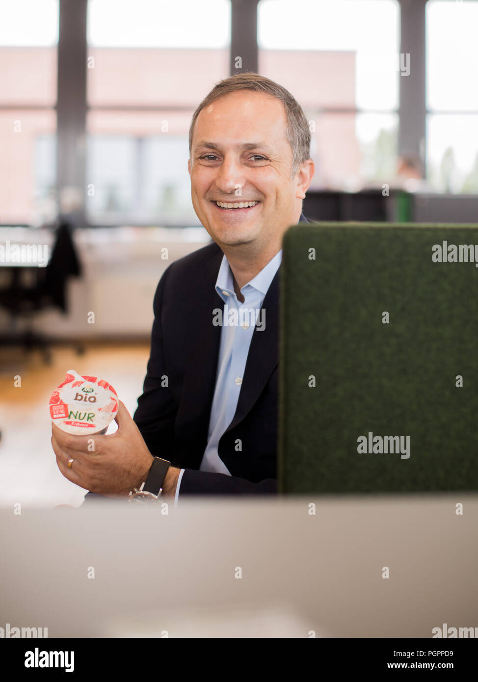 Duesseldorf, Germany. 27th Aug, 2018. Markus Muehleisen, Head of Arla ...