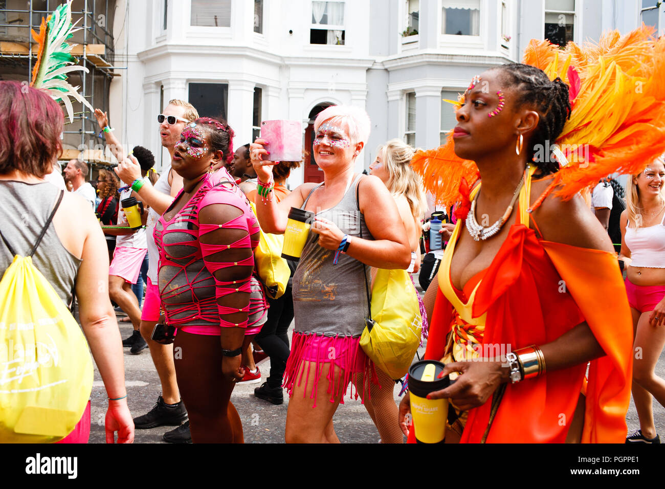Female revellers in costume hi-res stock photography and images - Alamy