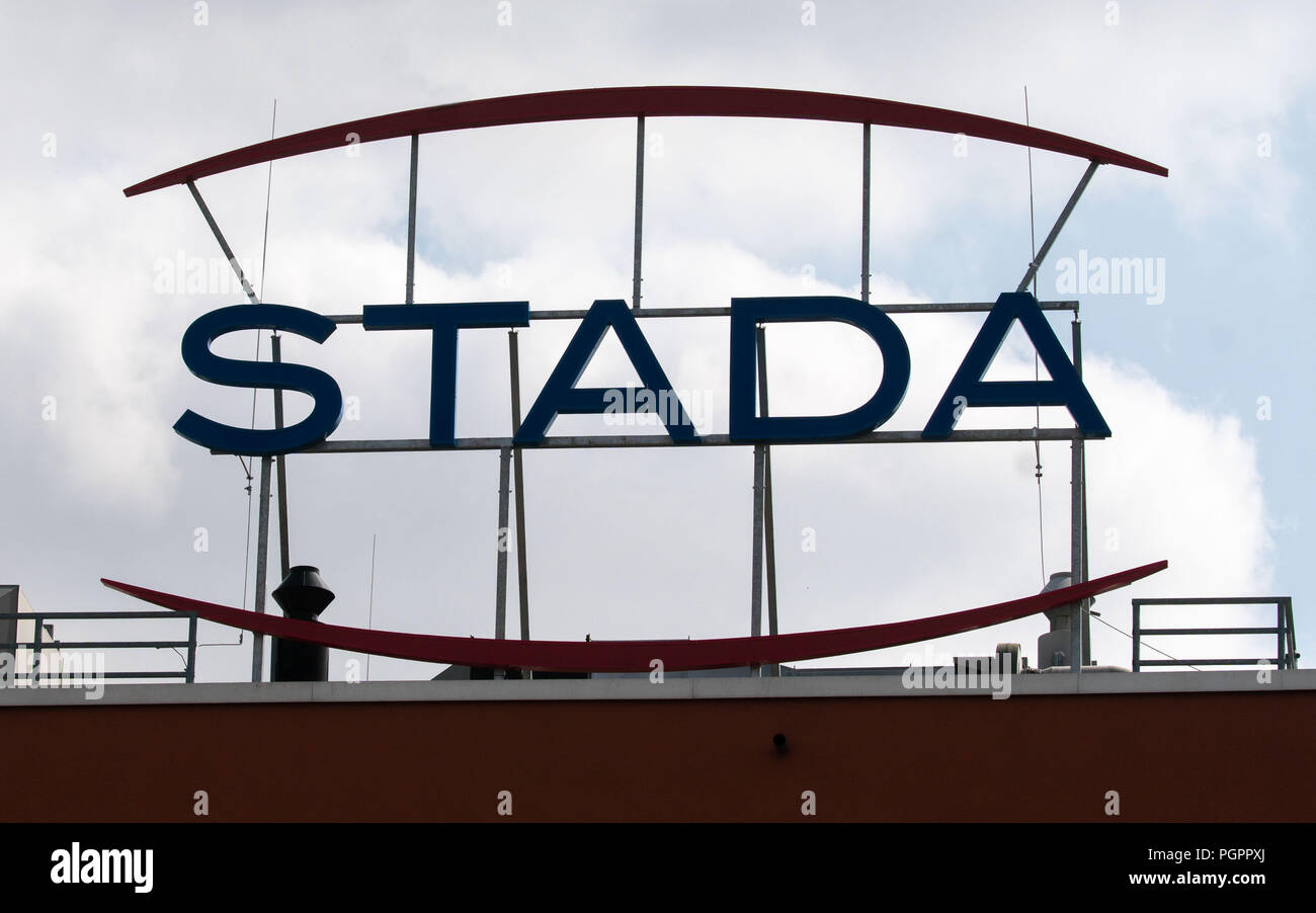 Bad Vilbel, Germany. 28th Aug, 2018. The company logo of Stada on one ...
