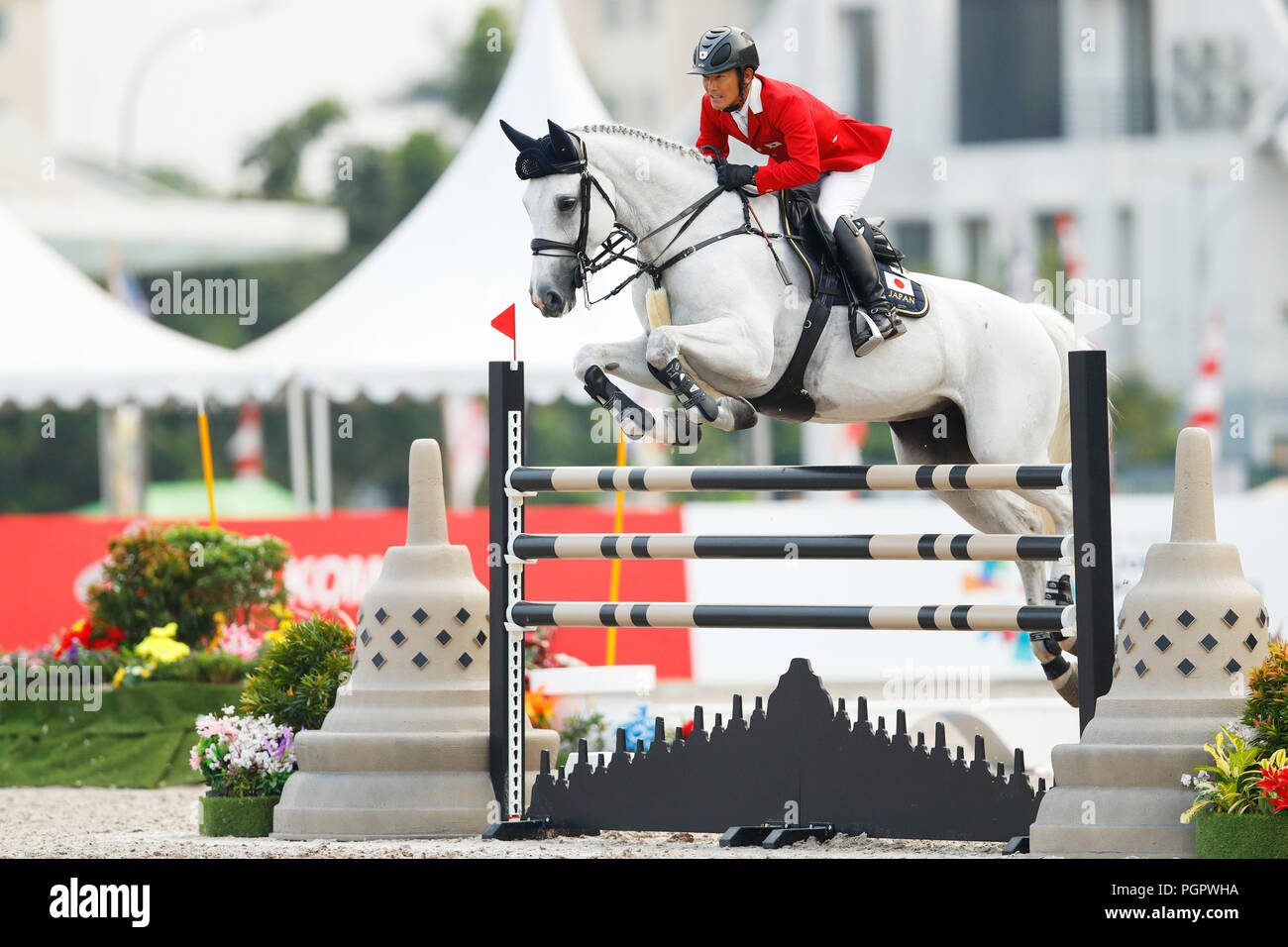 Jakarta, Indonesia. 28th Aug, 2018. Toshiki Masui (JPN) Equestrian ...