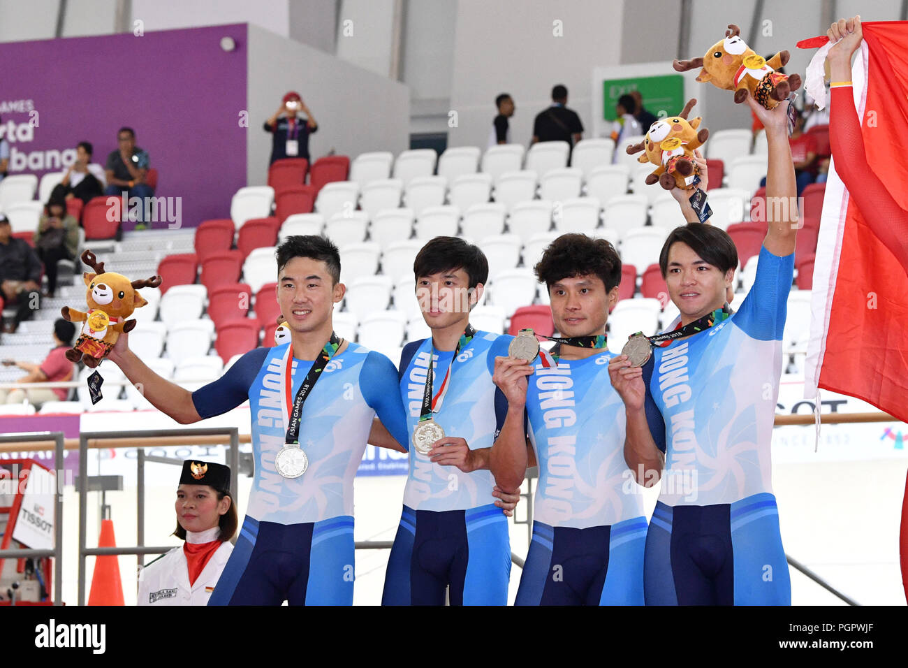 Jakarta, Indonesia. Credit: MATSUO. 28th Aug, 2018. Hong Kong team ...
