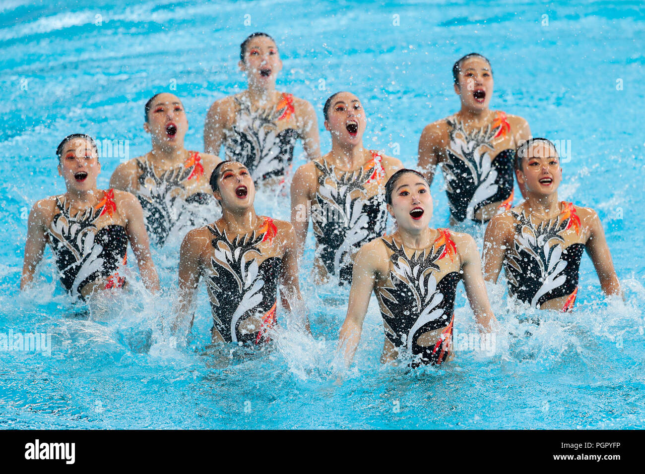 Jakarta, Indonesia. 29th Aug, 2018. Japan team group (JPN) Artistic ...