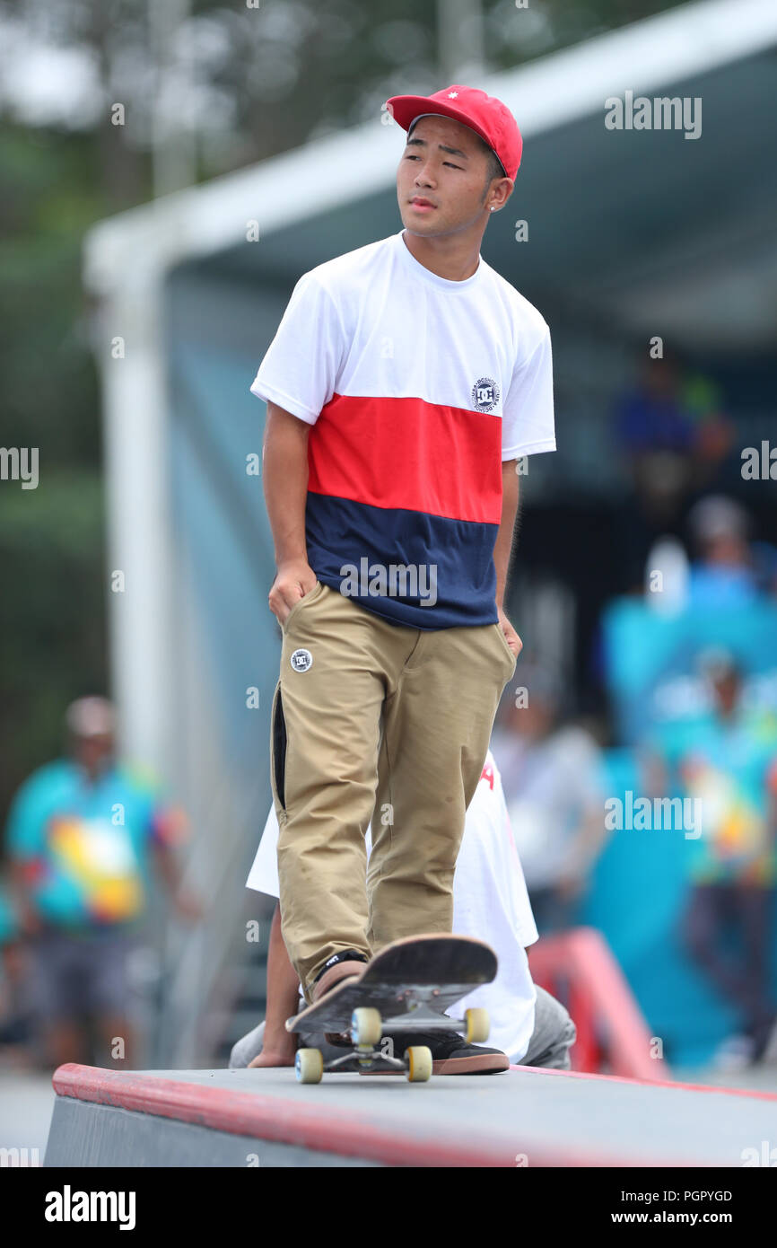 Palembang, Indonesia. 29th Aug, 2018. Kensuke Sasaoka (JPN ...