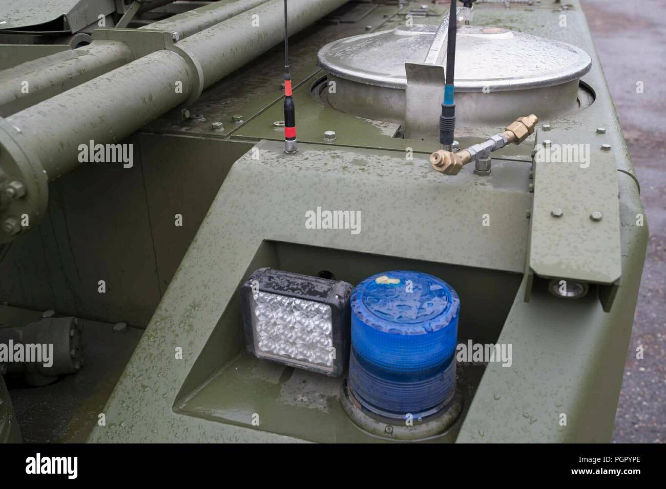 Russia. 29th Aug, 2018. 25 August 2018. Russian robotic fire-fighting ...