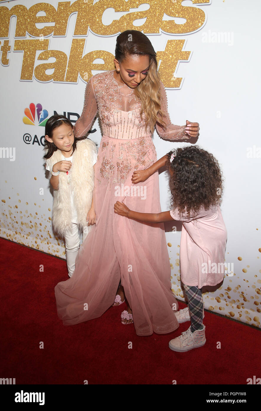 Hollywood, California, USA. 28th Aug, 2018. Allison, Mel B and Daughter ...