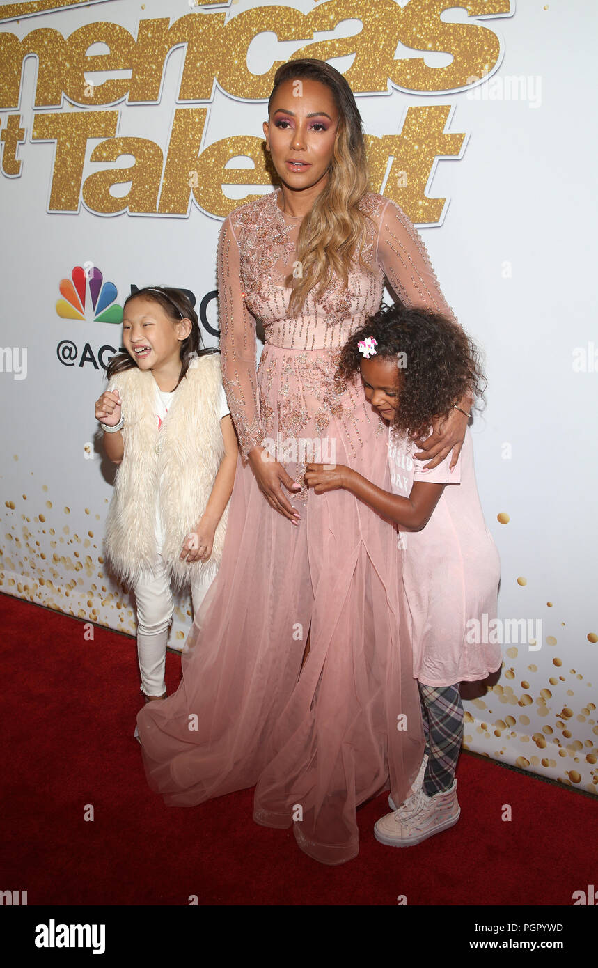Hollywood, California, USA. 28th Aug, 2018. Allison, Mel B and Daughter ...