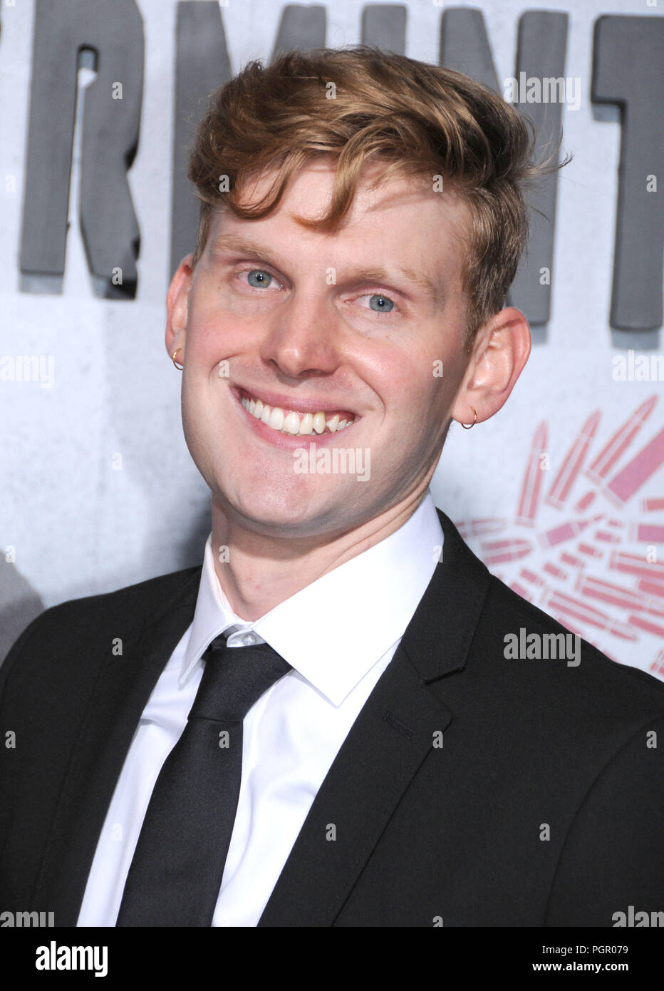 Los Angeles, USA. 28th Aug 2018. Actor Caspar Brun attends the premiere ...