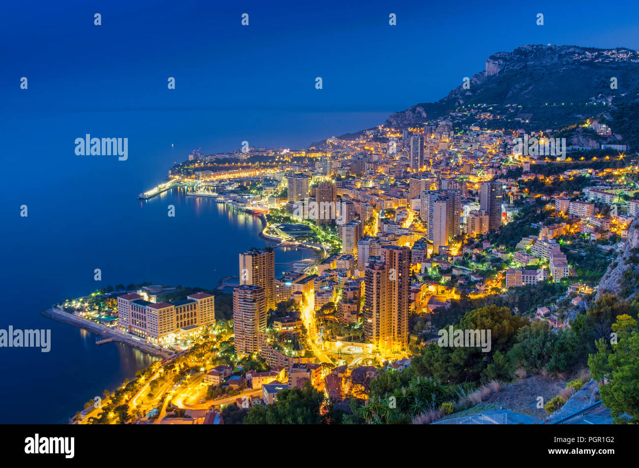 Monte carlo luxury yacht dusk hi-res stock photography and images - Alamy