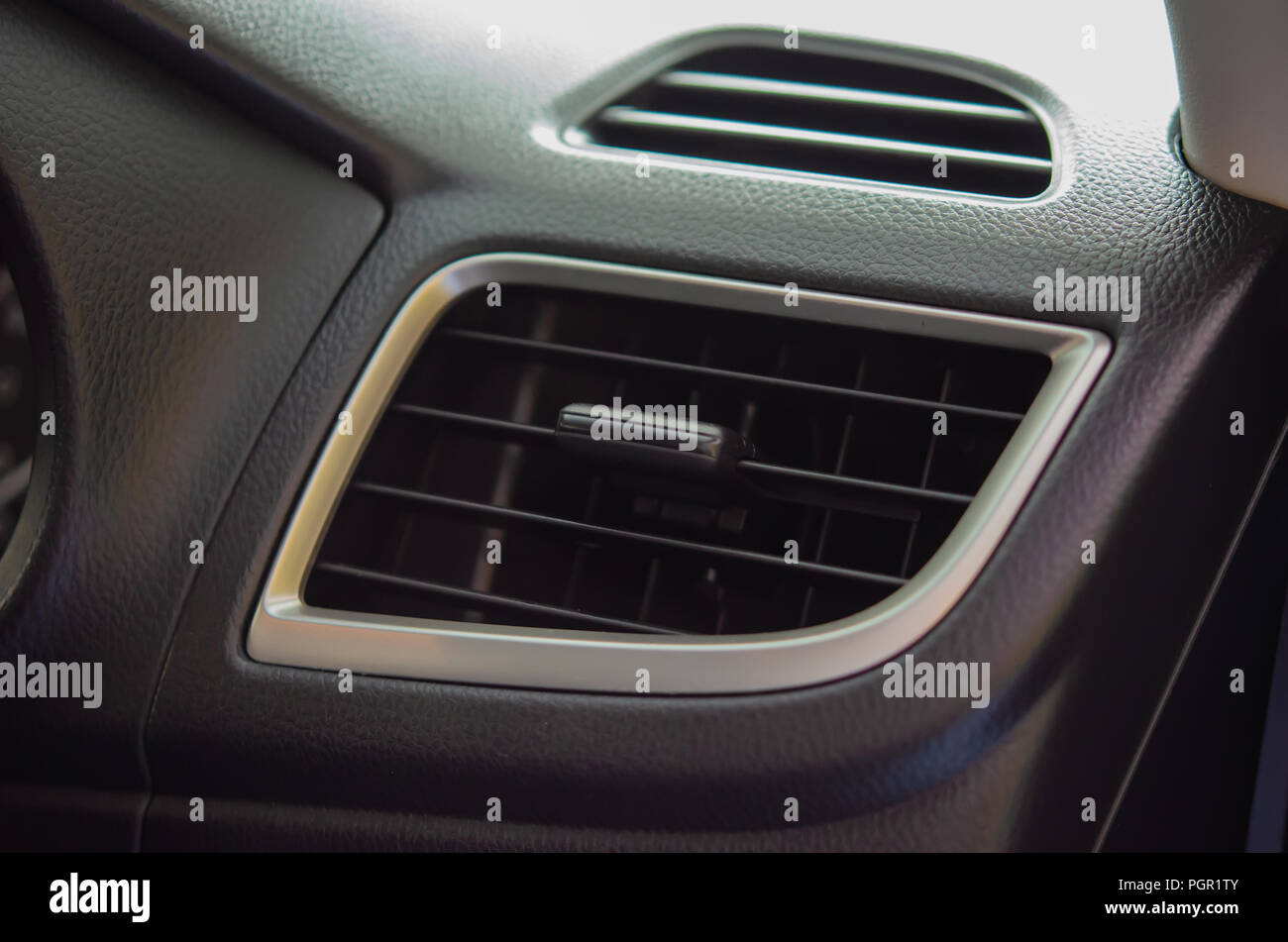 Car air conditioning. Detail interior of car Stock Photo - Alamy