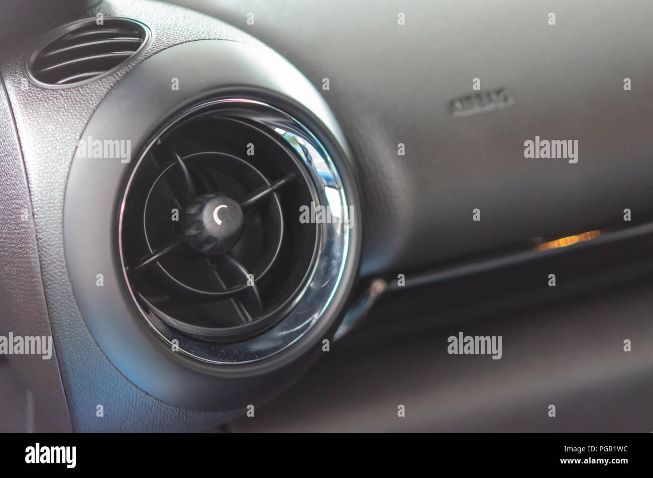 Car air conditioning. Detail interior of car Stock Photo - Alamy