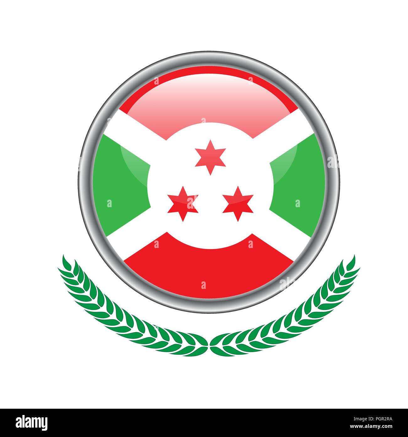 burundi flag button. burundi flag icon. Vector illustration of burundi ...