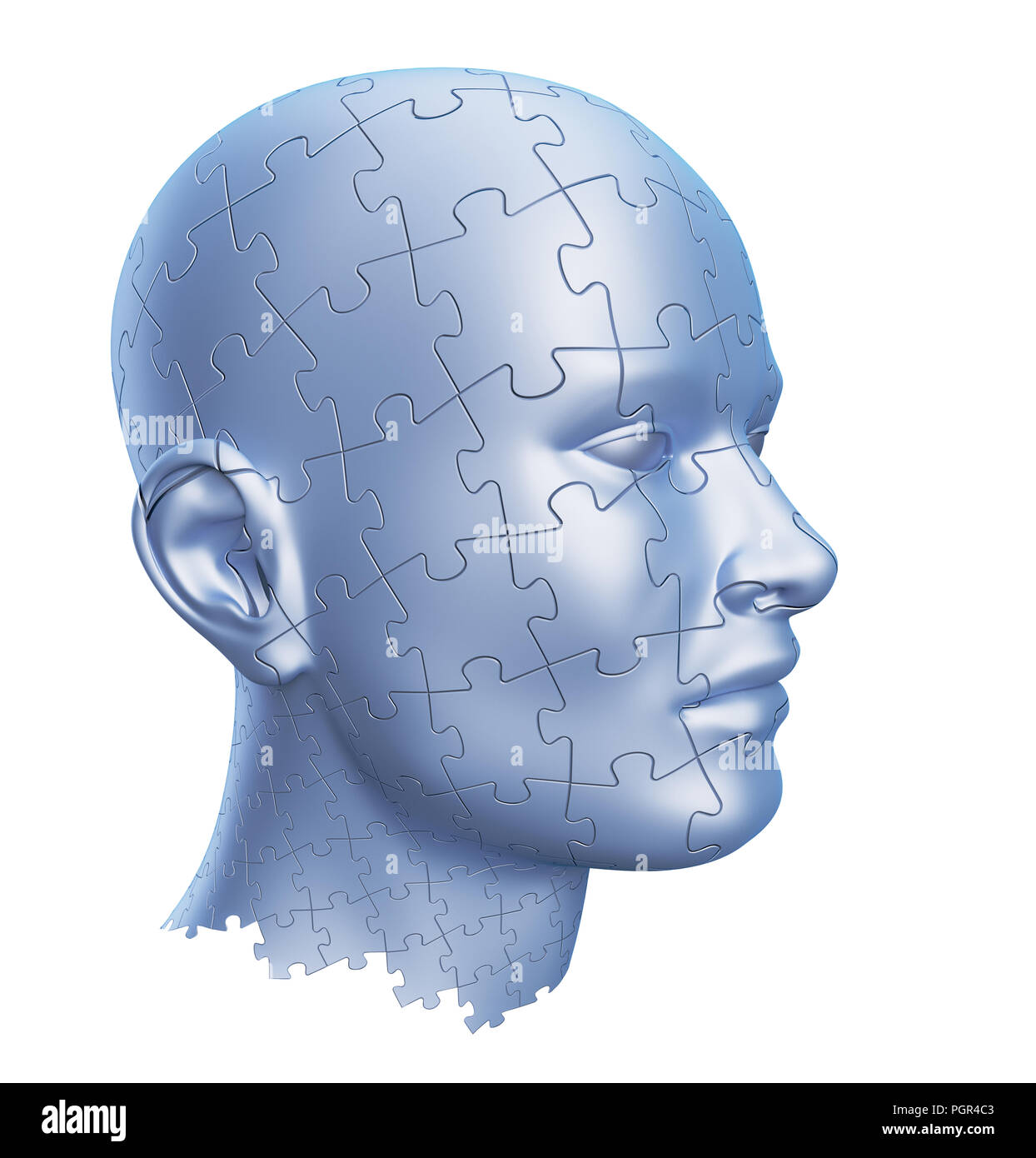 Human head puzzle hi-res stock photography and images - Alamy