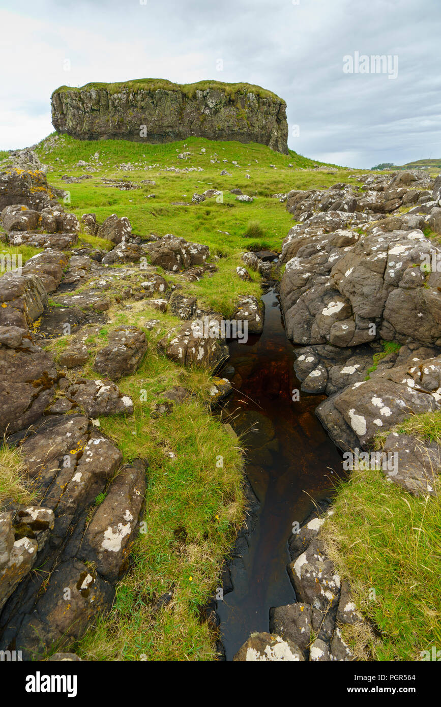 Dramatic landscape on the Island of Muck in the Inner Hebrides of ...