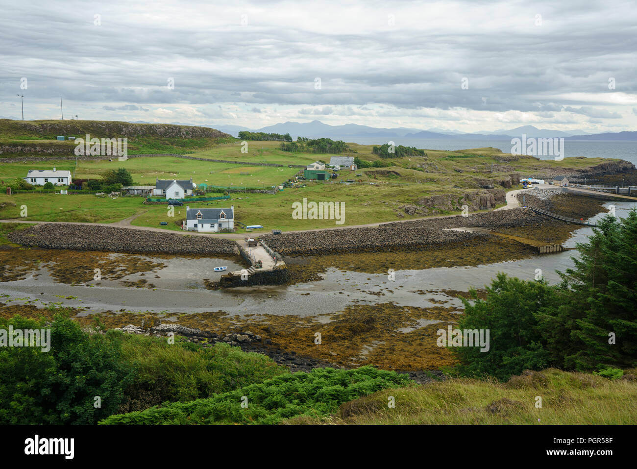 Port Mor on the Island of Muck. Port Mòr is a harbour and settlement on ...