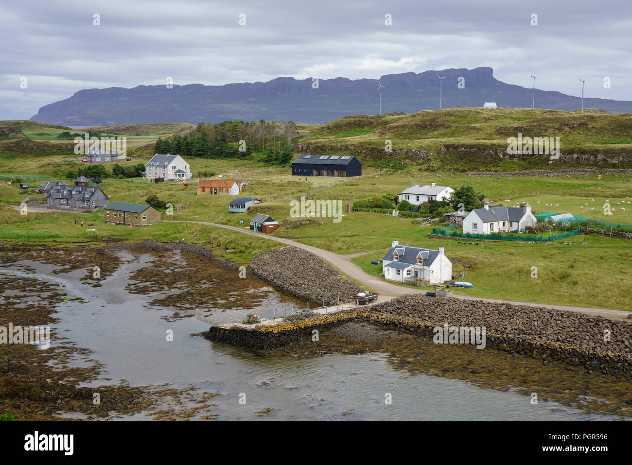Port Mor on the Island of Muck. Port Mòr is a harbour and settlement on ...
