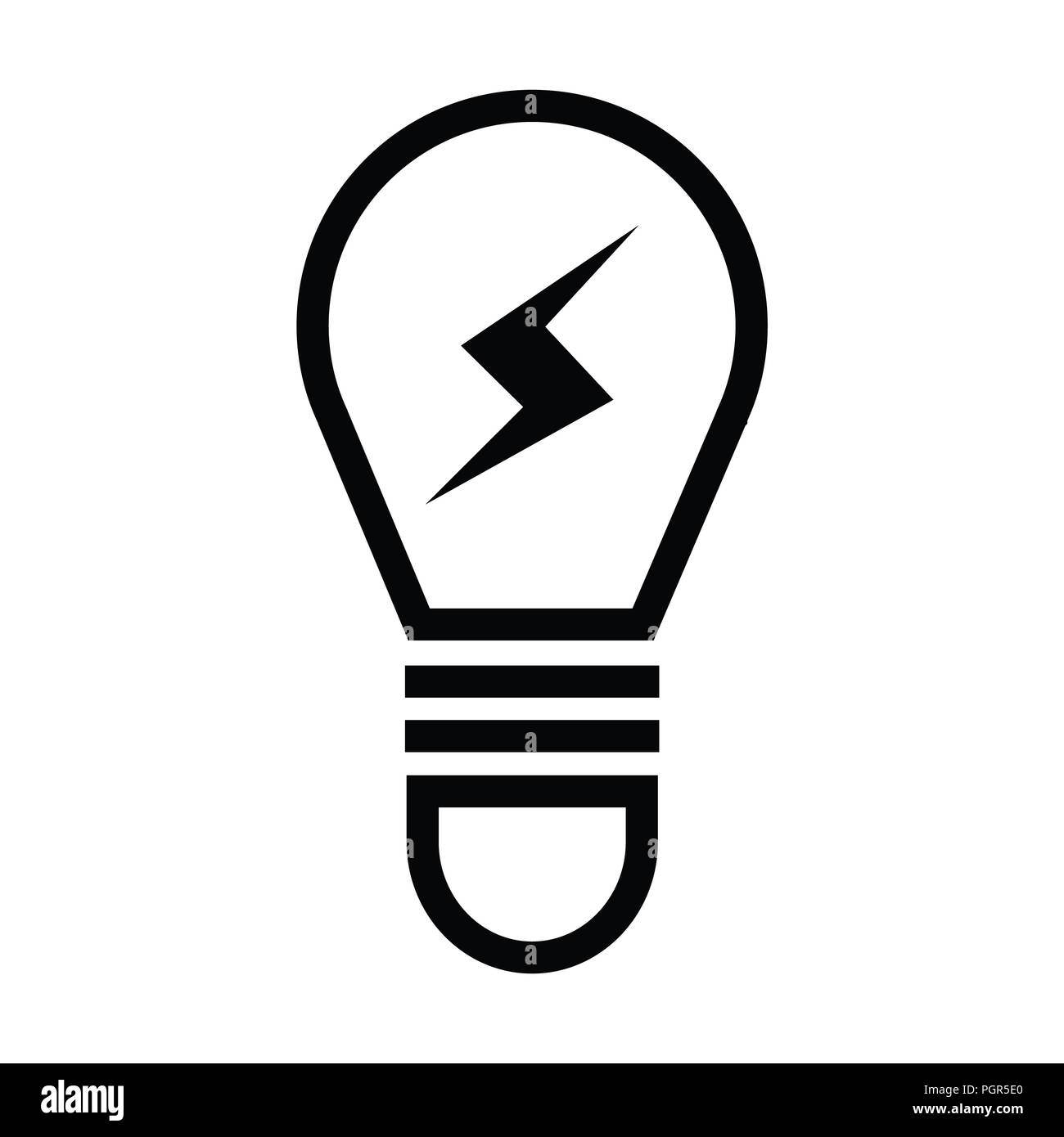 Light Bulb line icon vector isolated on white background vector ...