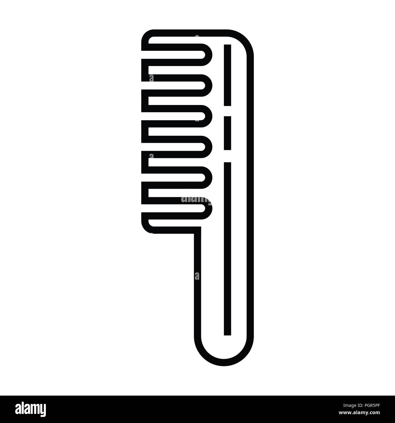 a comb icon with outline or line style vector illustration Stock Photo ...