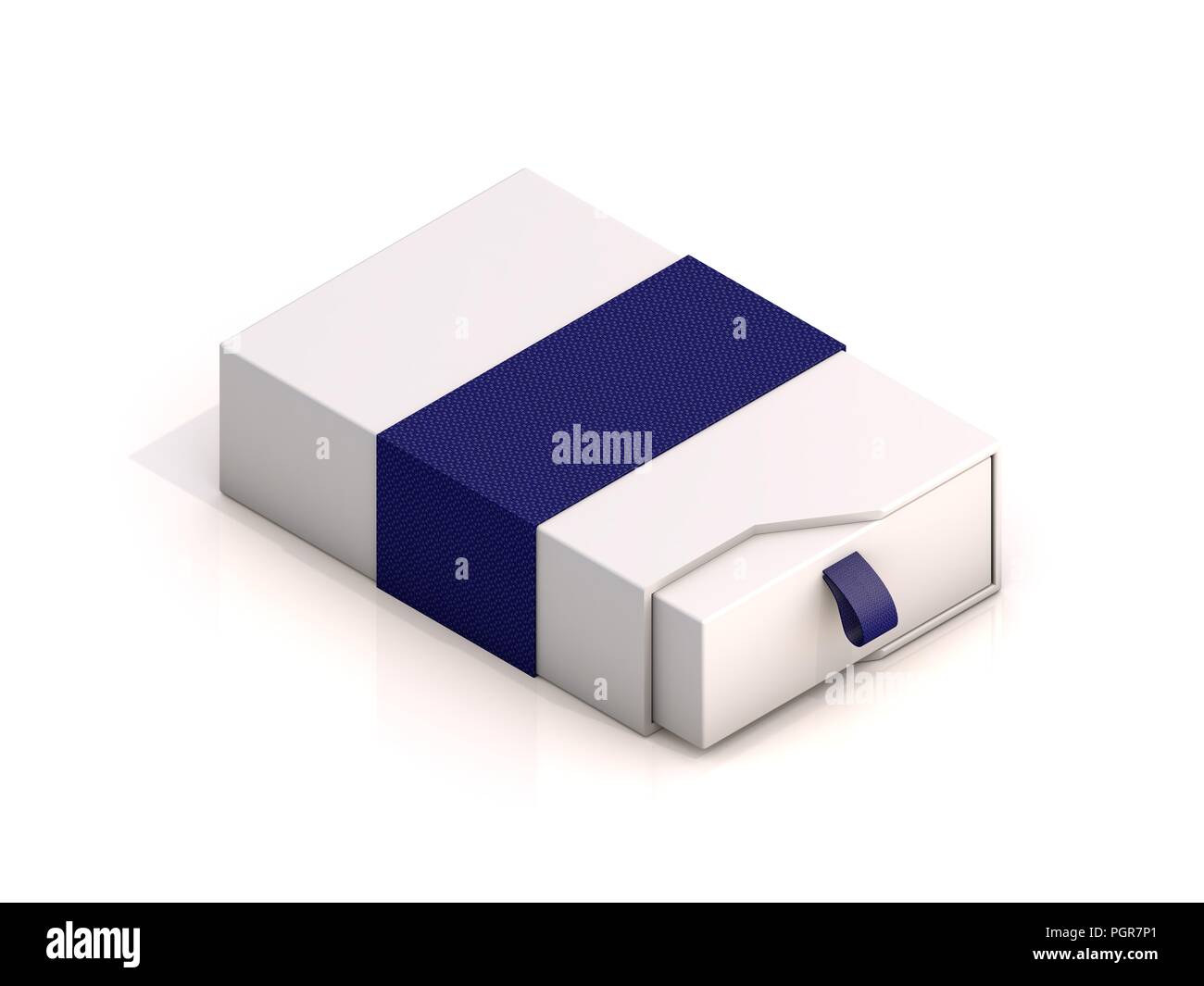 3d rendering blank boxes isolated on white background Stock Photo - Alamy