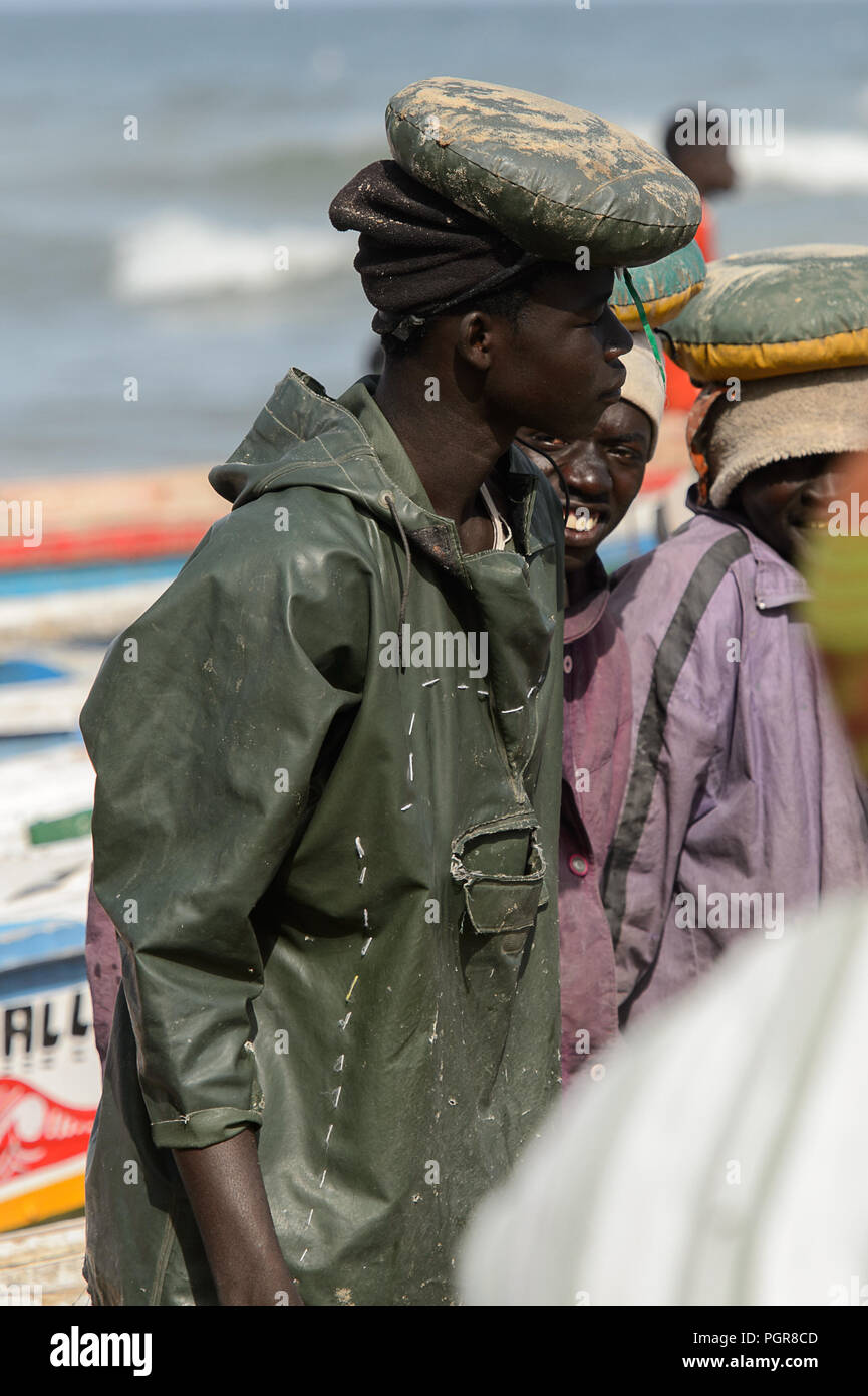 KAYAR, SENEGAL - APR 27, 2017: Unidentified Senegalese man wears ...