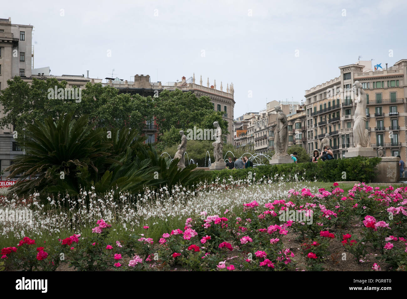 Placa de Catalunya, Barcelona, Spain Stock Photo - Alamy