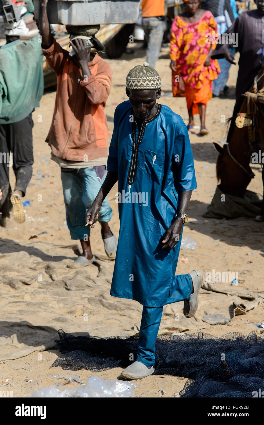 KAYAR, SENEGAL - APR 27, 2017: Unidentified Senegalese man in ...