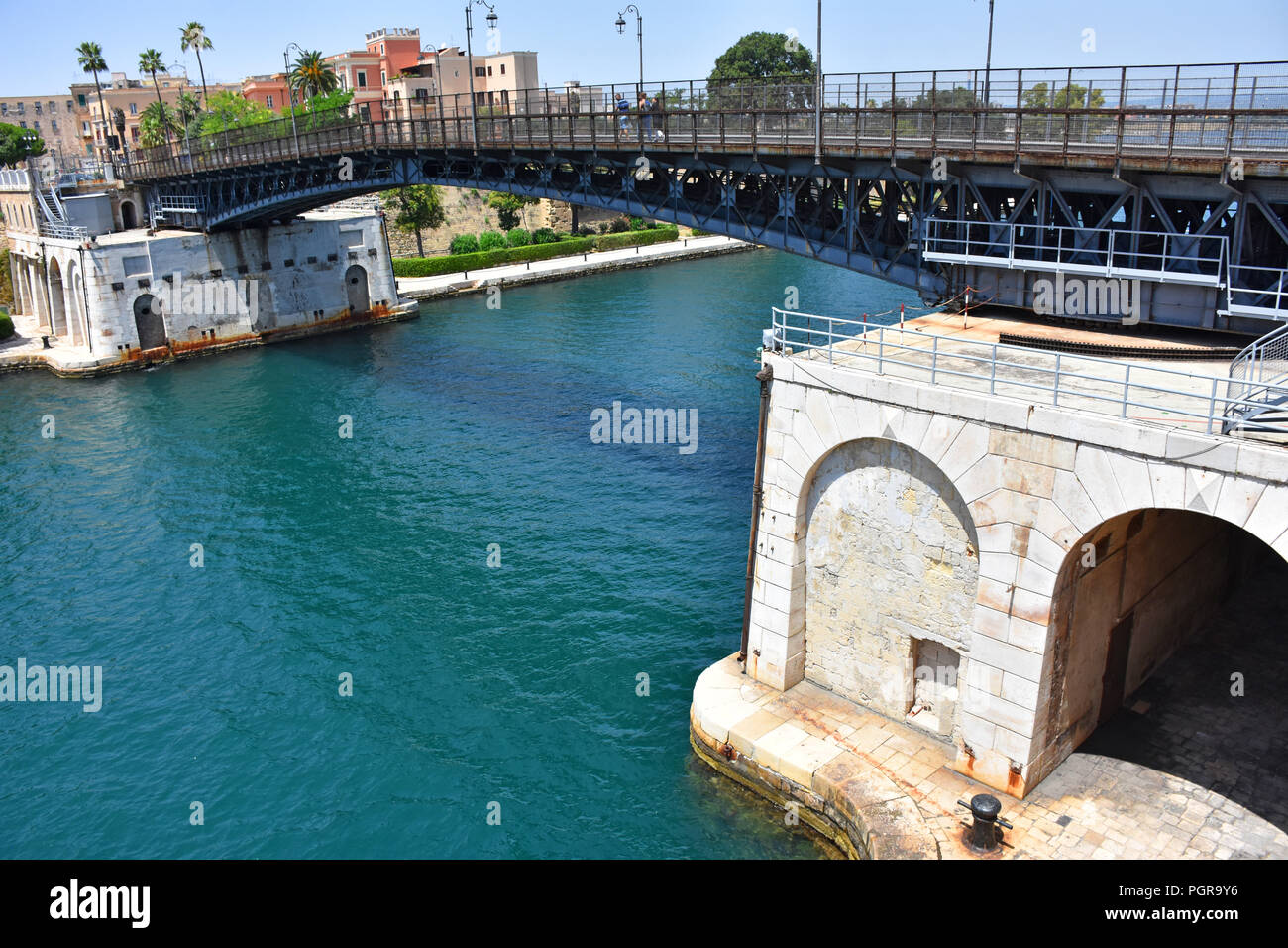 Italy, Puglia region, Taranto, revolving bridge. View and details Stock ...