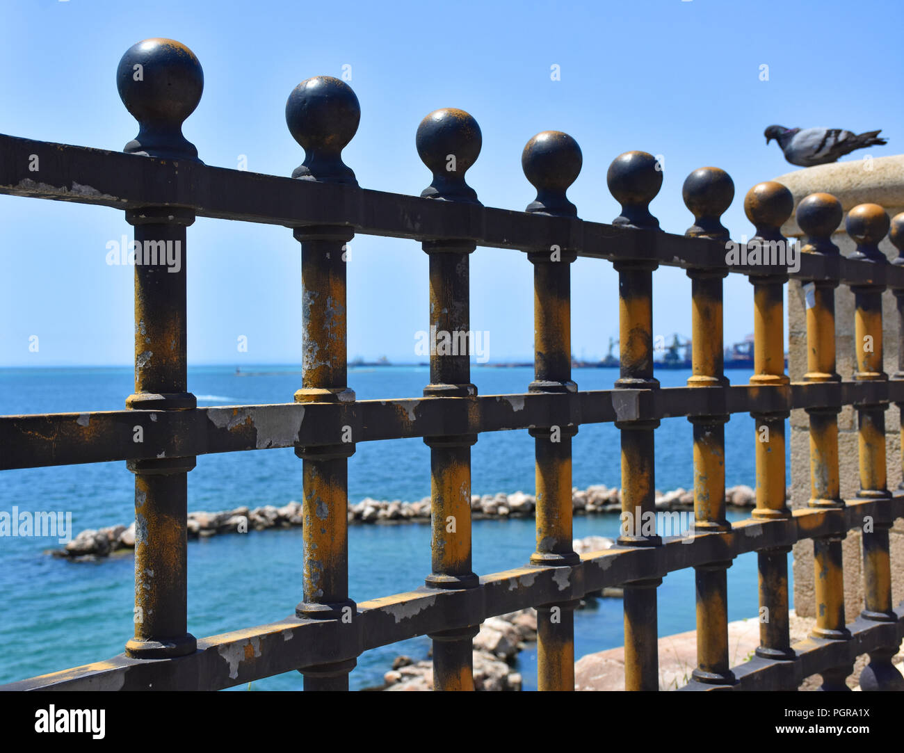 Italy, Puglia region, Taranto, seafront. Panorama, view and details ...