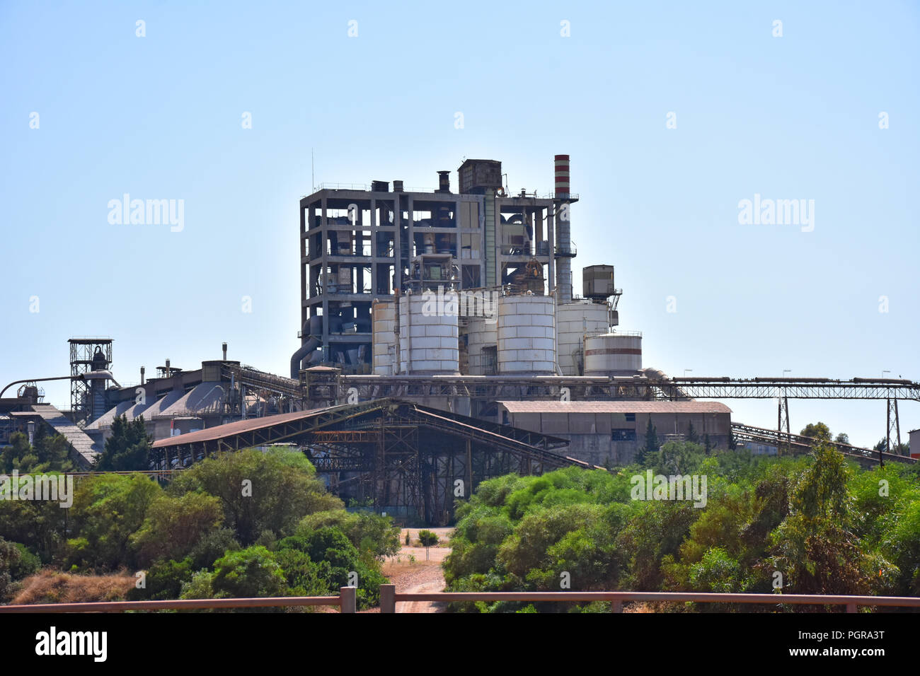Italy, Puglia region, Taranto, metallurgical and iron and steel ...