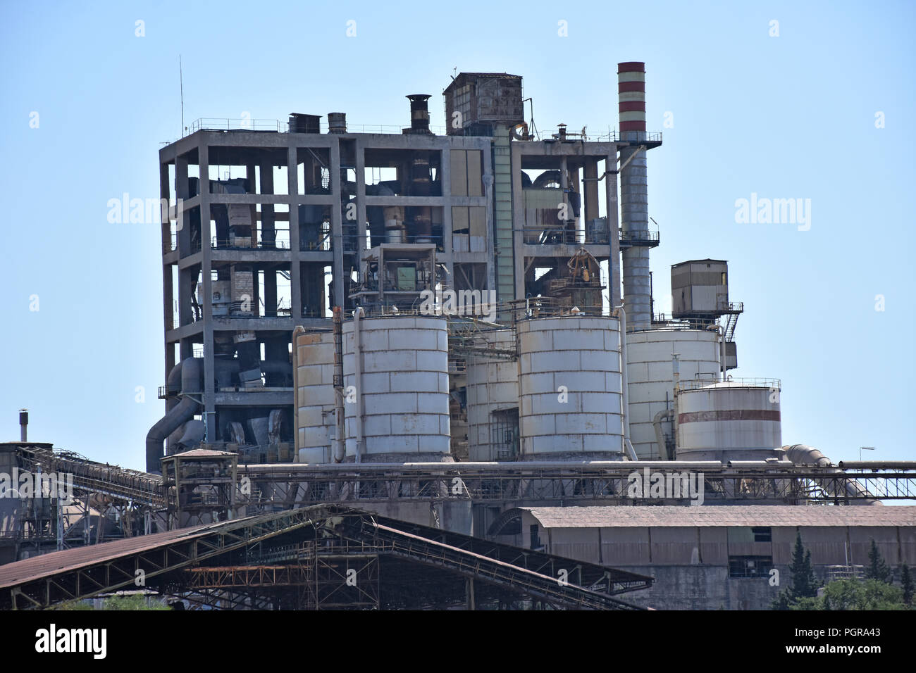 Italy, Puglia region, Taranto, metallurgical and iron and steel ...
