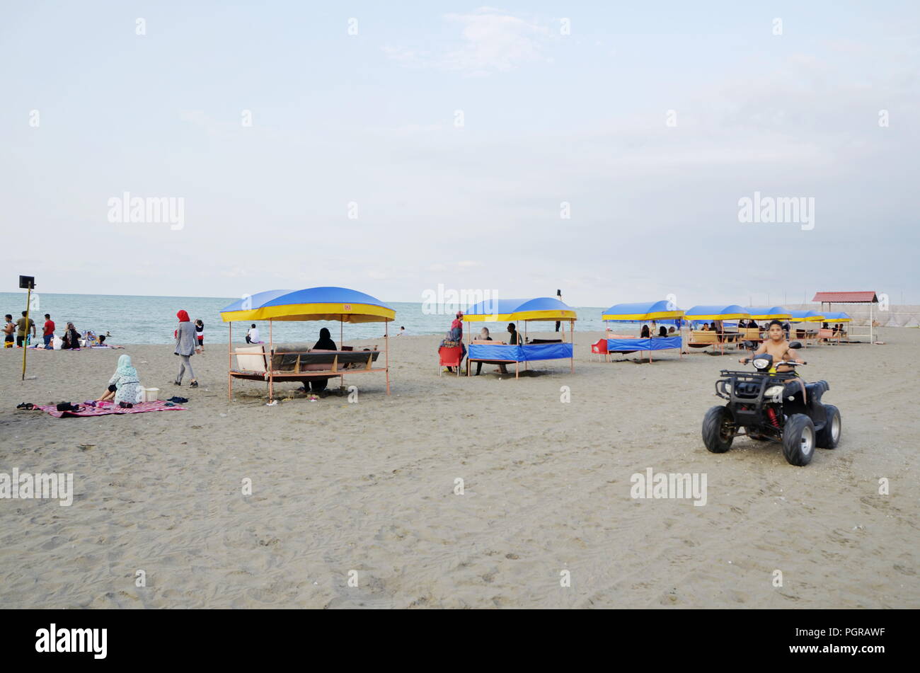 Beach on the Caspian Sea in Iran Stock Photo - Alamy