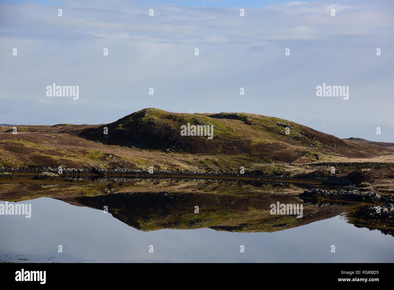 Isle of Lewis Loch Reflection Stock Photo - Alamy