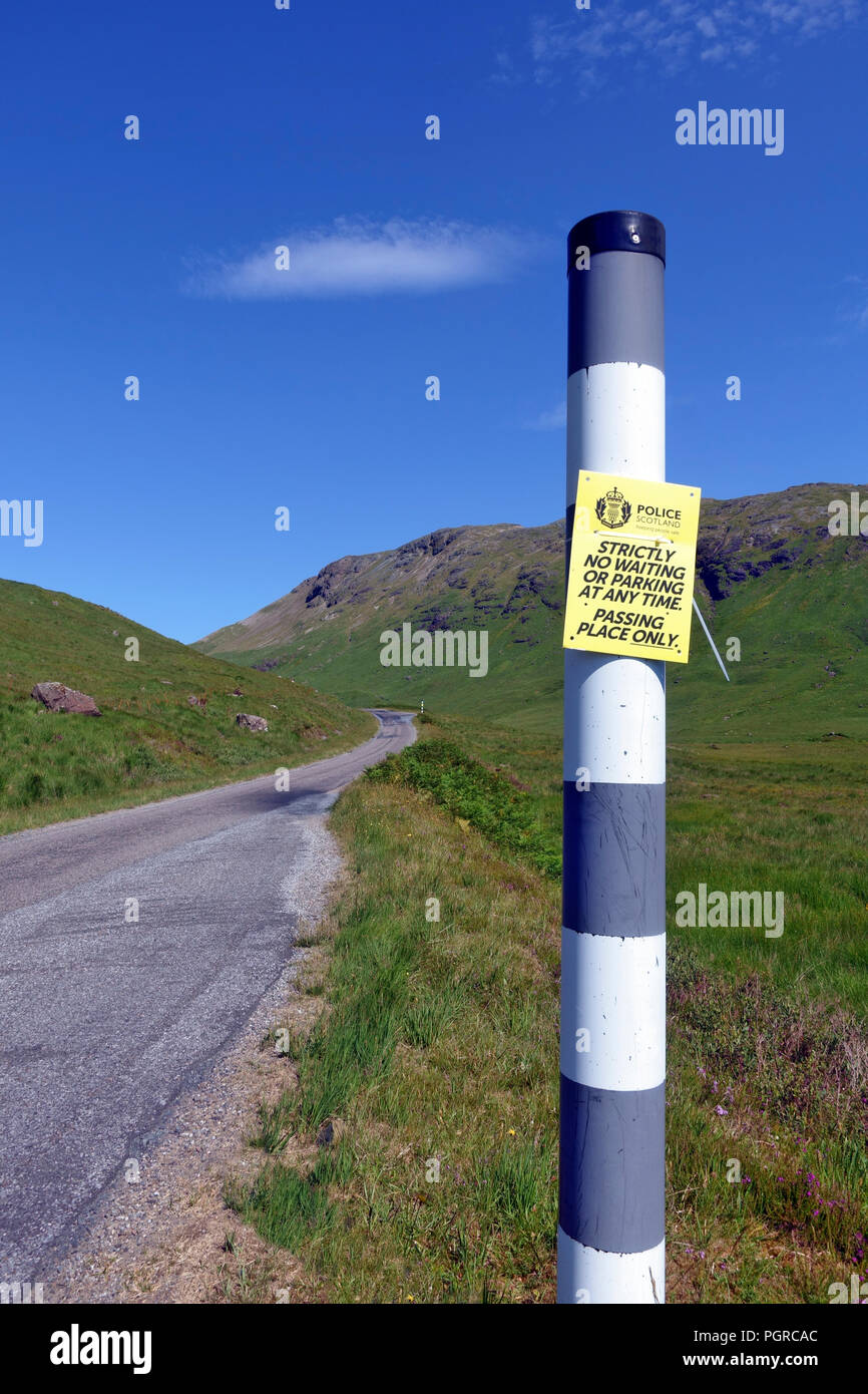 Passing place no parking sign hi-res stock photography and images - Alamy