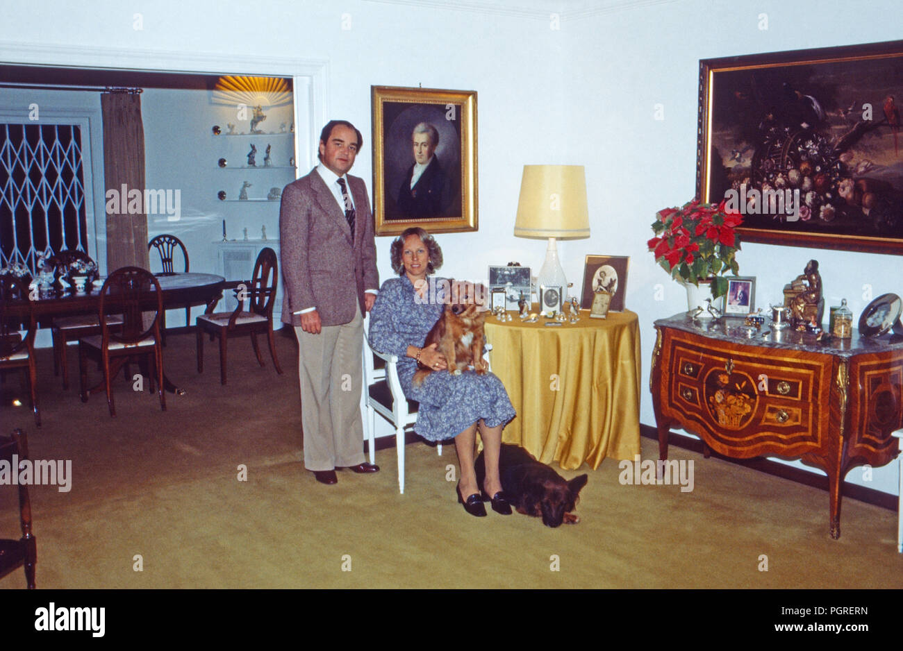 Rudolf Graf und Herr von Schönburg Glauchau mit Gemahlin Marie Louise ...