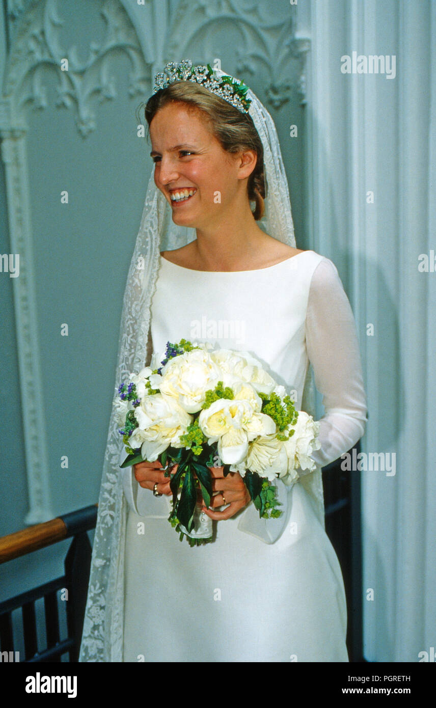 Filippa Prinzessin zu Sayn Wittgenstein an ihrer Hochzeit mit Graf ...