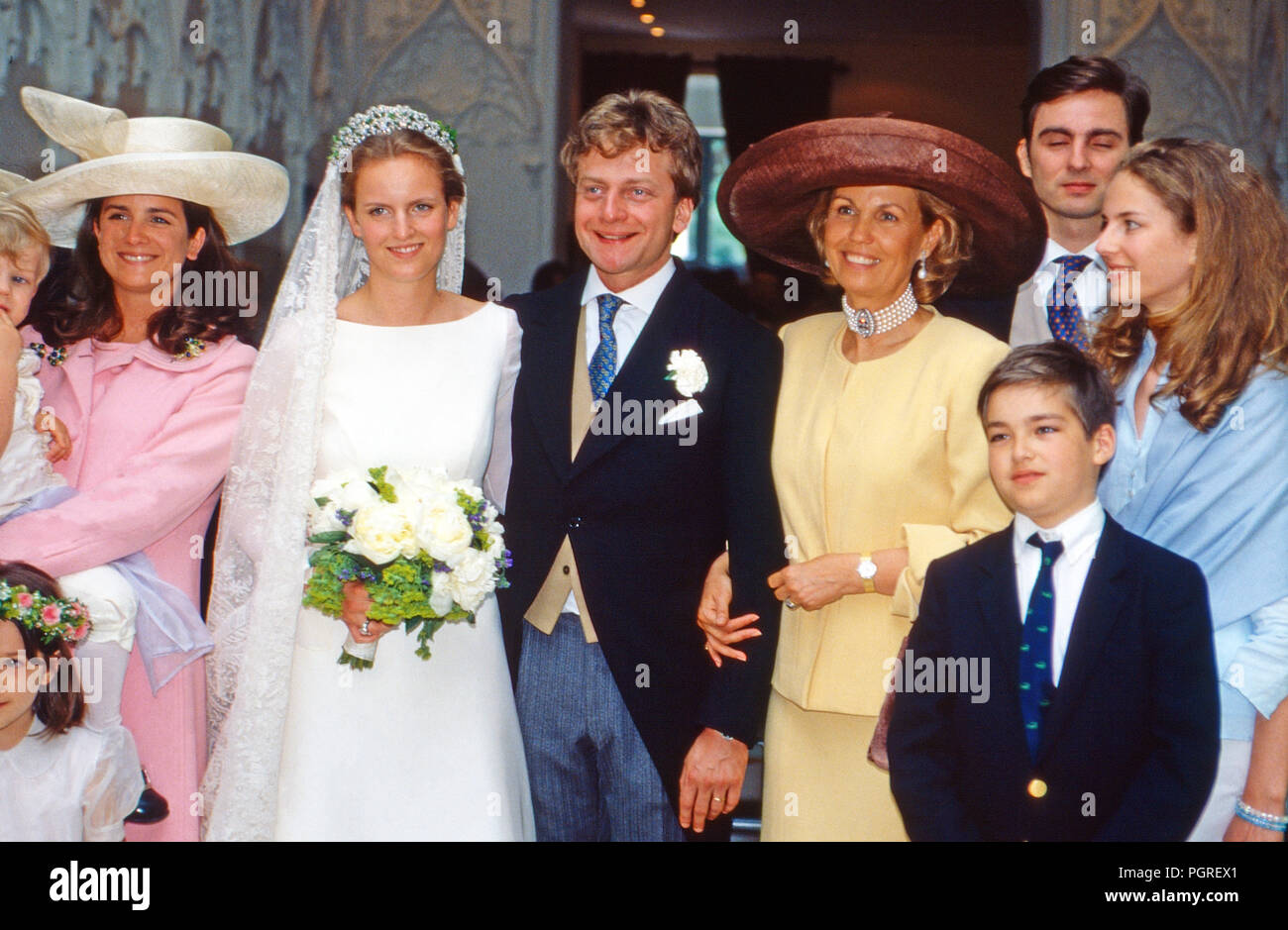 Filippa Prinzessin zu Sayn Wittgenstein an ihrer Hochzeit mit Graf ...